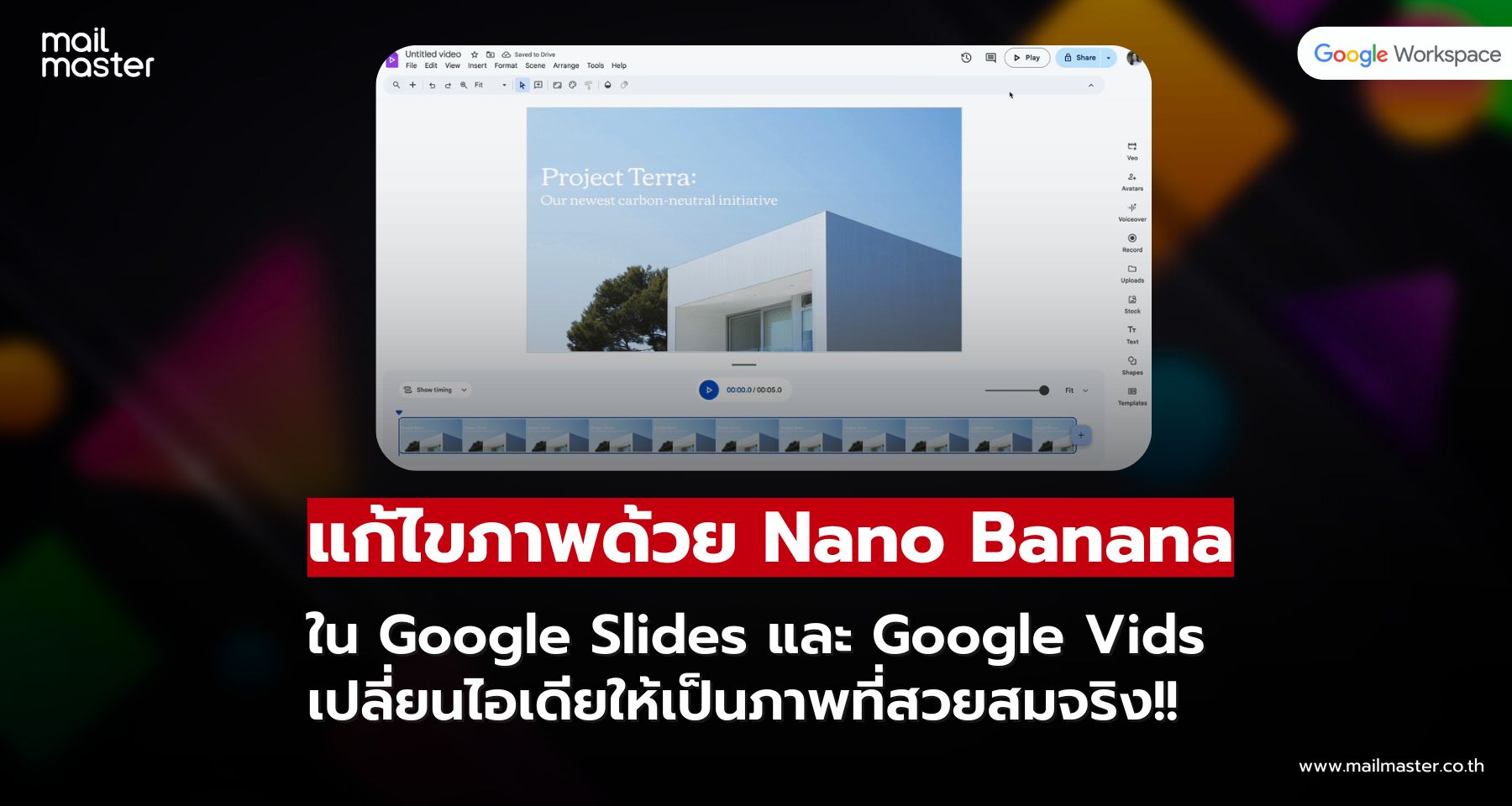 เปลี่ยนไอเดียให้เป็นภาพ ด้วย Nano Banana บน Google Slides & Vids | Blog | Mail Master | Email ...