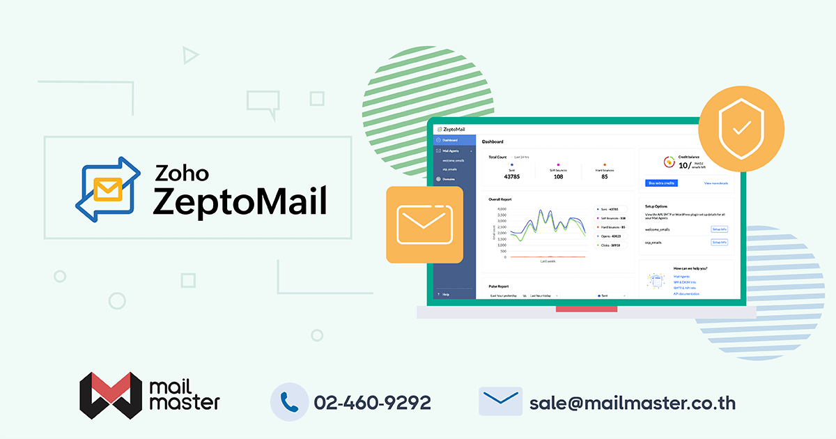 ZeptoMail By Zoho ระบบส่งอีเมลสำหรับธุรกรรม ปลอดภัยและน่าเชื่อถือ ...